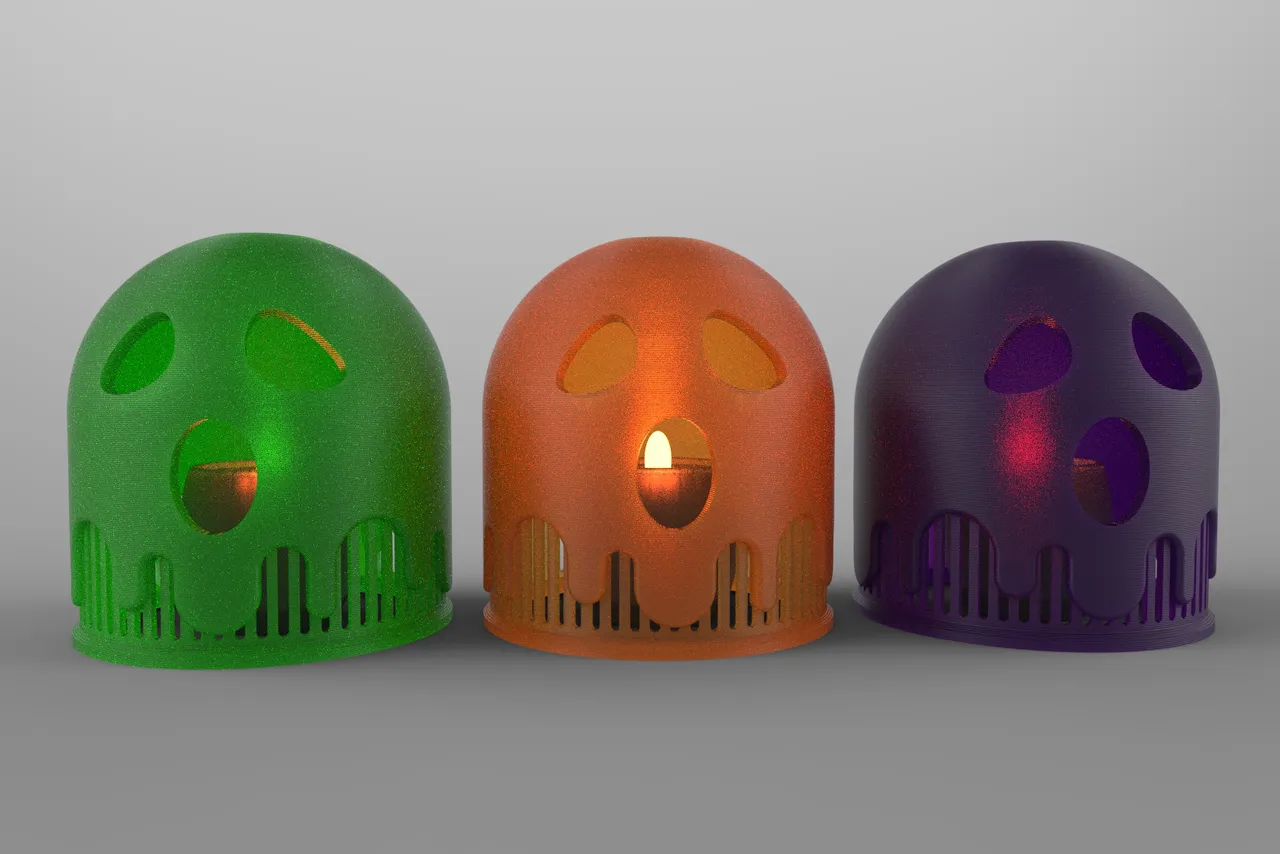 Ghost Candle Cover by Monster Made | Download free STL model ...
