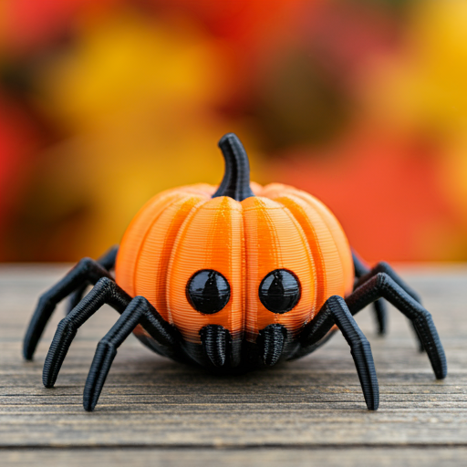 Cute Little Pumpkin Spider by Mr. Purple | Download free STL model ...