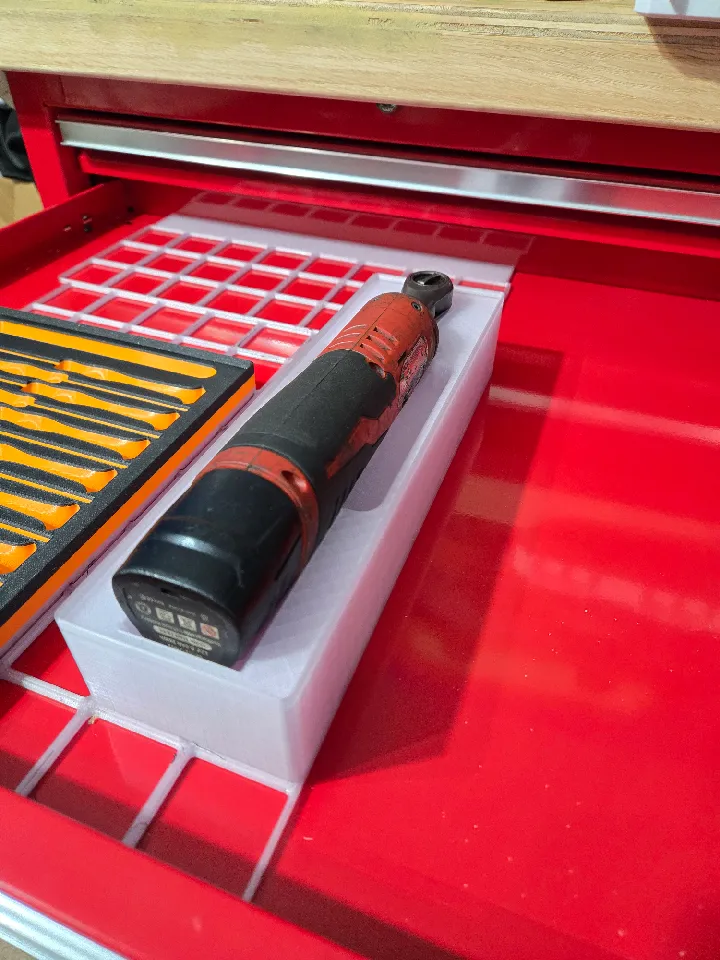 Gridfinity Milwaukee 3/8 Ratchet Holder by TheDawnofZodiac | Download ...