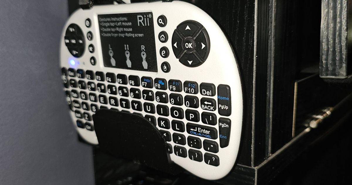 Rii remote keyboard holder by J3 Steel | Download free STL model ...