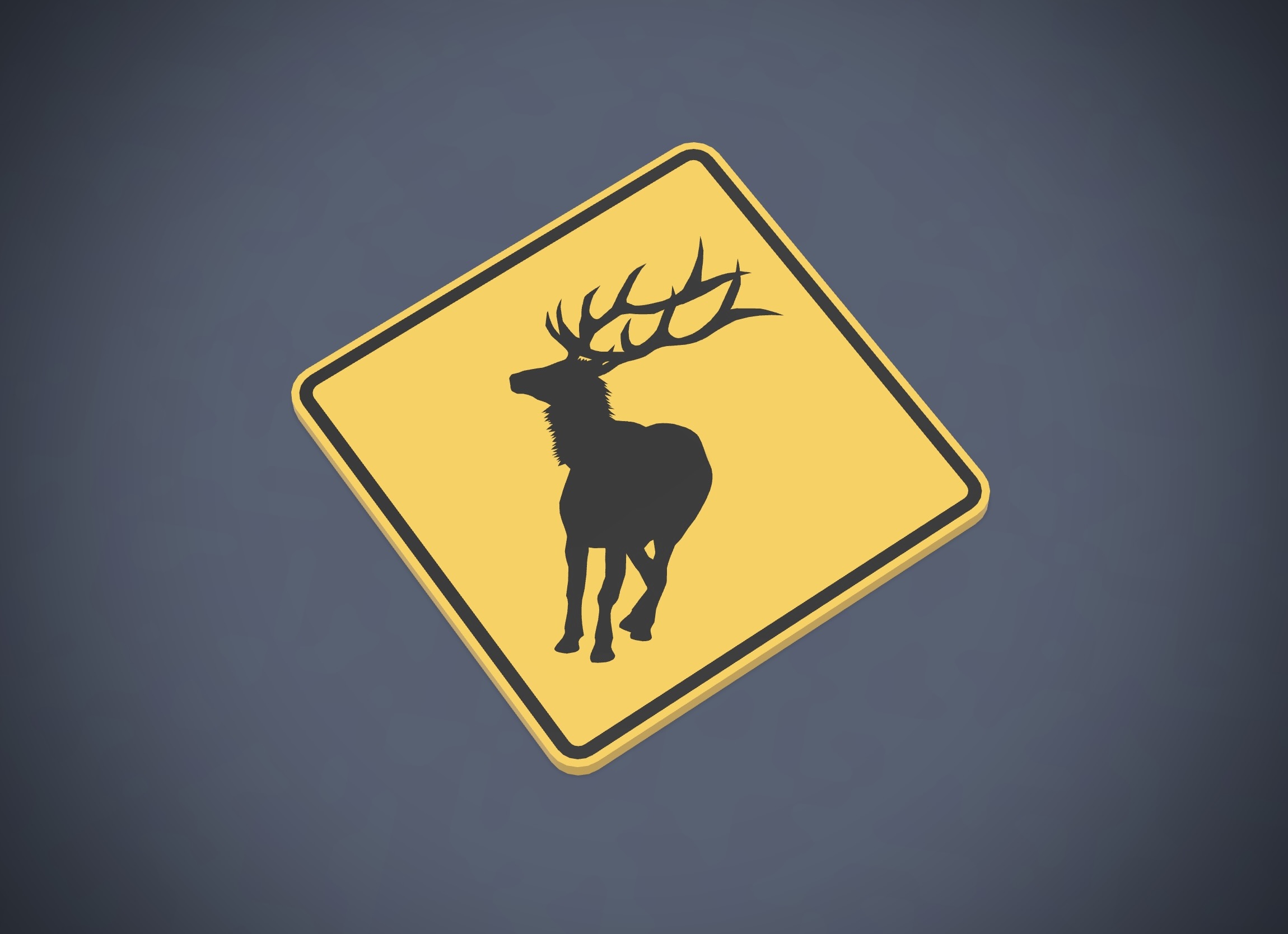 Animal Crossing Road Signs - Deer, Elk, Bear, Moose, Bighorn Sheep by ...