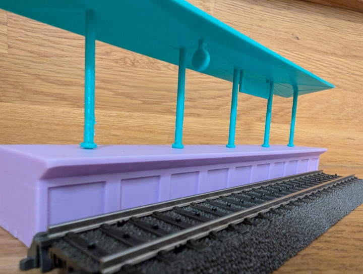 H0 Train Station Platform, Bahnsteig Eisenbahnstation 1:87 by SJM ...