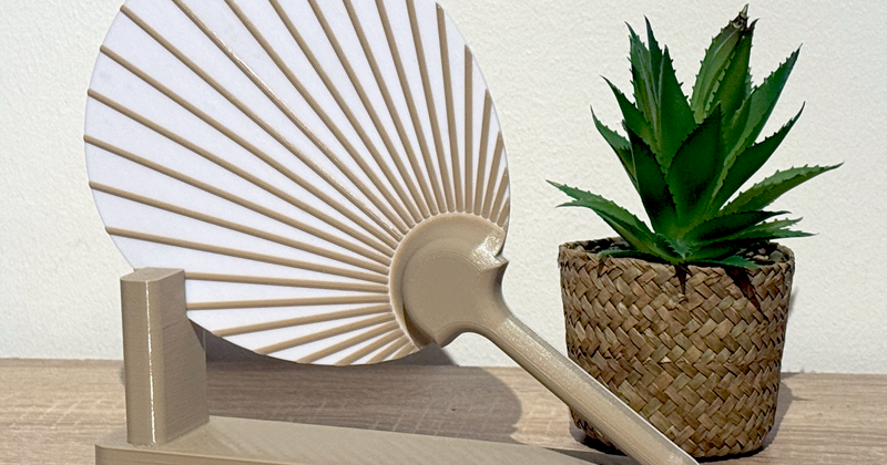 Japanese Uchiwa Hand Fan by TorusKnot | Download free STL model ...