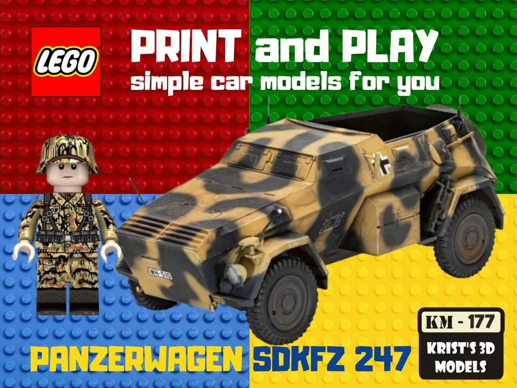 LEGO Panzerwagen Sd kfz 247 by Mgr. Pavel Krist | Download free STL ...