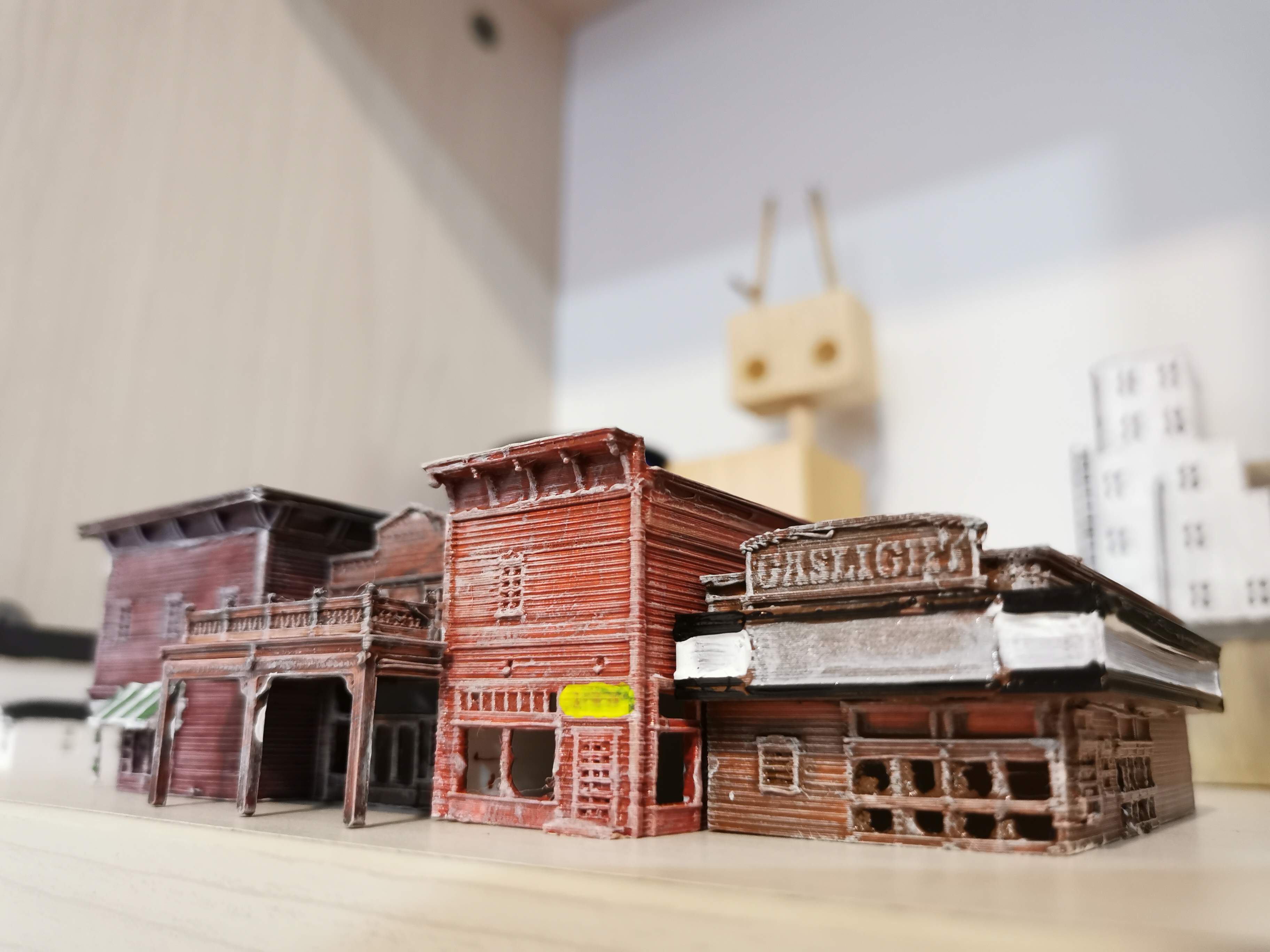 Z scale Gaslight theatre town block by Alon | Download free STL model ...