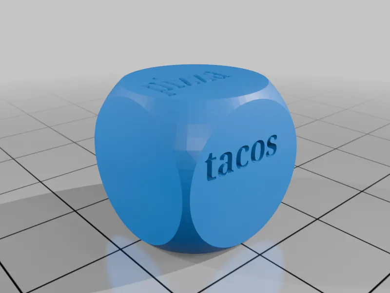 food dice by Peanut Butter | Download free STL model | Printables.com
