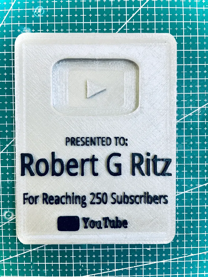 Customizable Subscriber YouTube Play Button by Robert G Ritzenthaler ...
