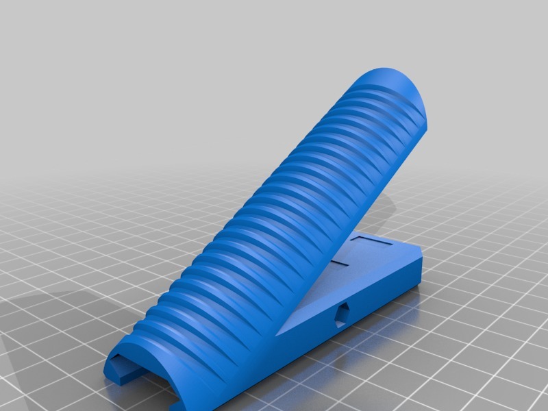 Short Angled Multimaterial Airsoft Grip for G&G FireHawk by Planetler ...