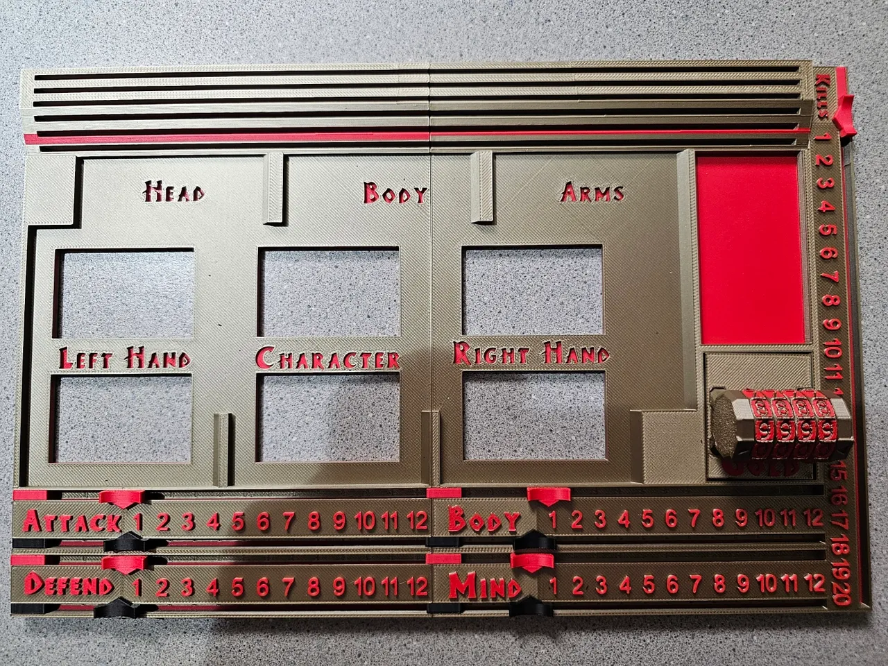 HeroQuest Player Board by MysticTome | Download free STL model ...