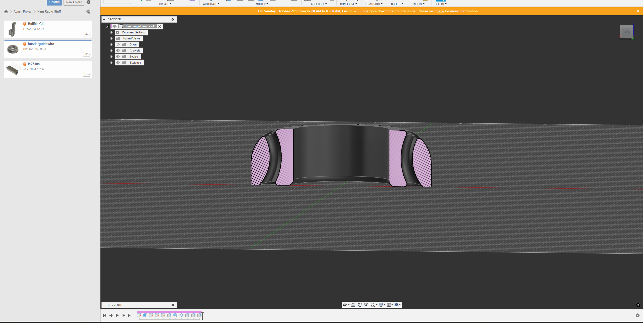 Hustler 5btv 4btv 6btv guide wire mount by tcarnathan | Download free ...