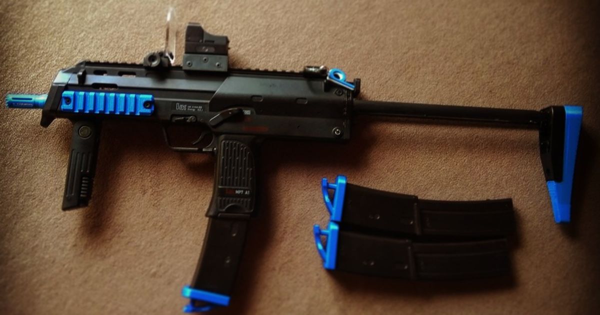 picatinny rail for airsoft MP7 by Planetler | Download free STL model ...