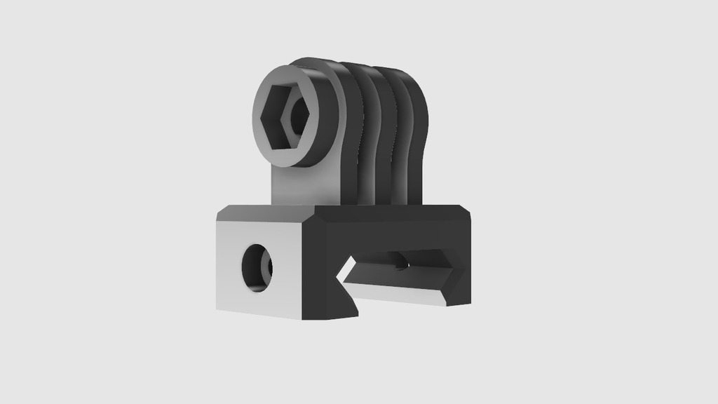 picatinny rail mount for GoPro by Planetler | Download free STL model ...