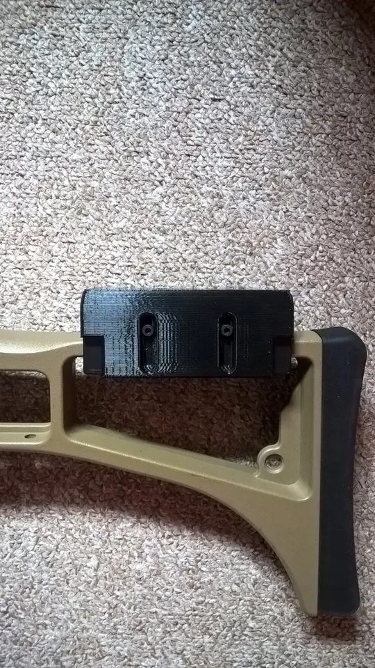 adjustable pad/cheek rest for airsoft G36c (still foldable) by ...