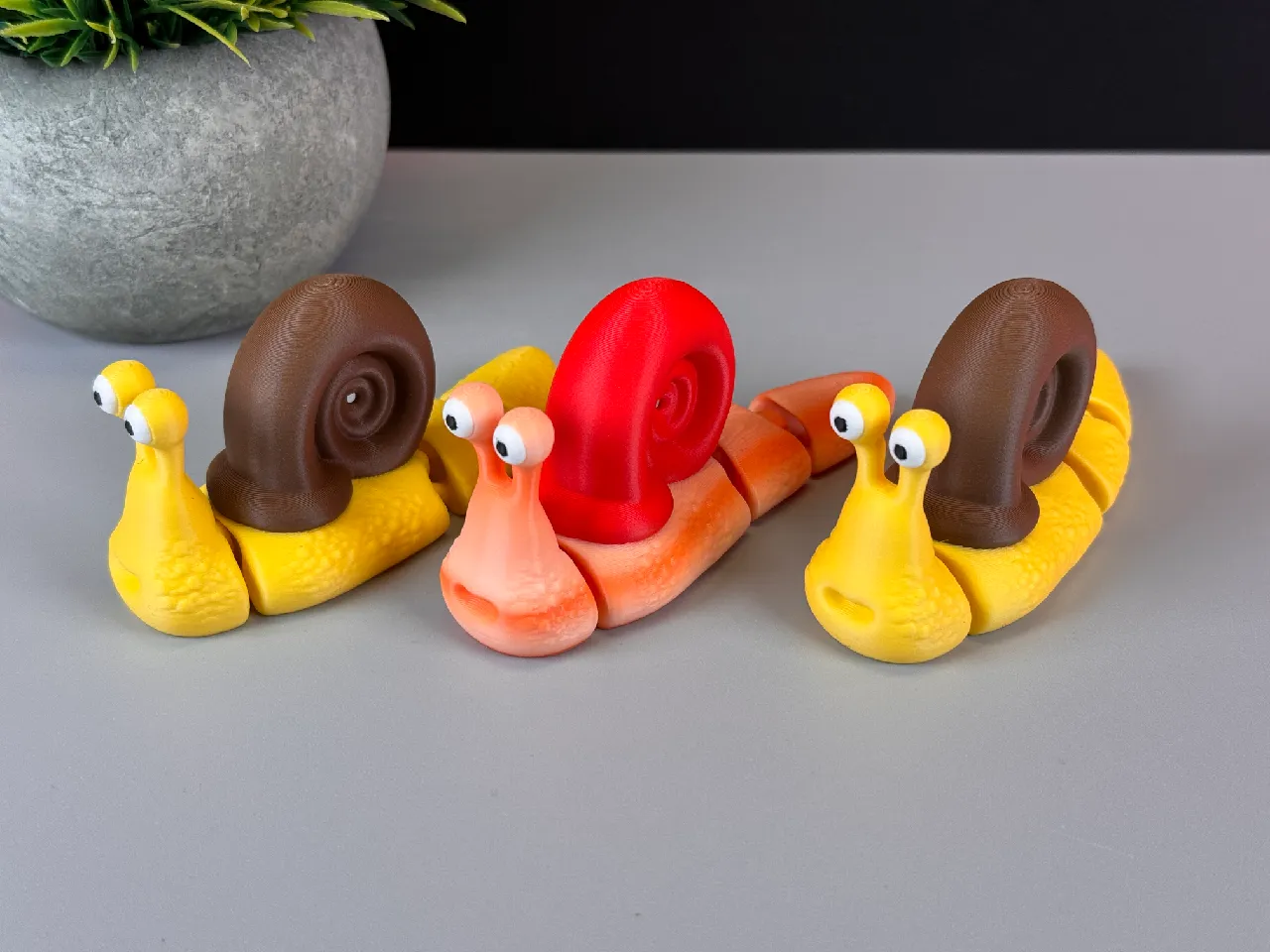 Articulated Cute Snail by 3DPrintyi | Download free STL model ...