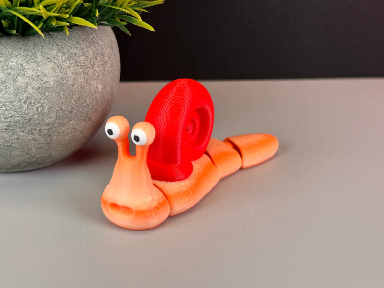 Articulated Cute Snail by 3DPrintyi | Download free STL model | Printables.com