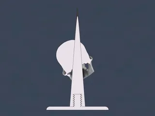 Human Skulls on Spikes (x3) by vidision | Download free STL model ...