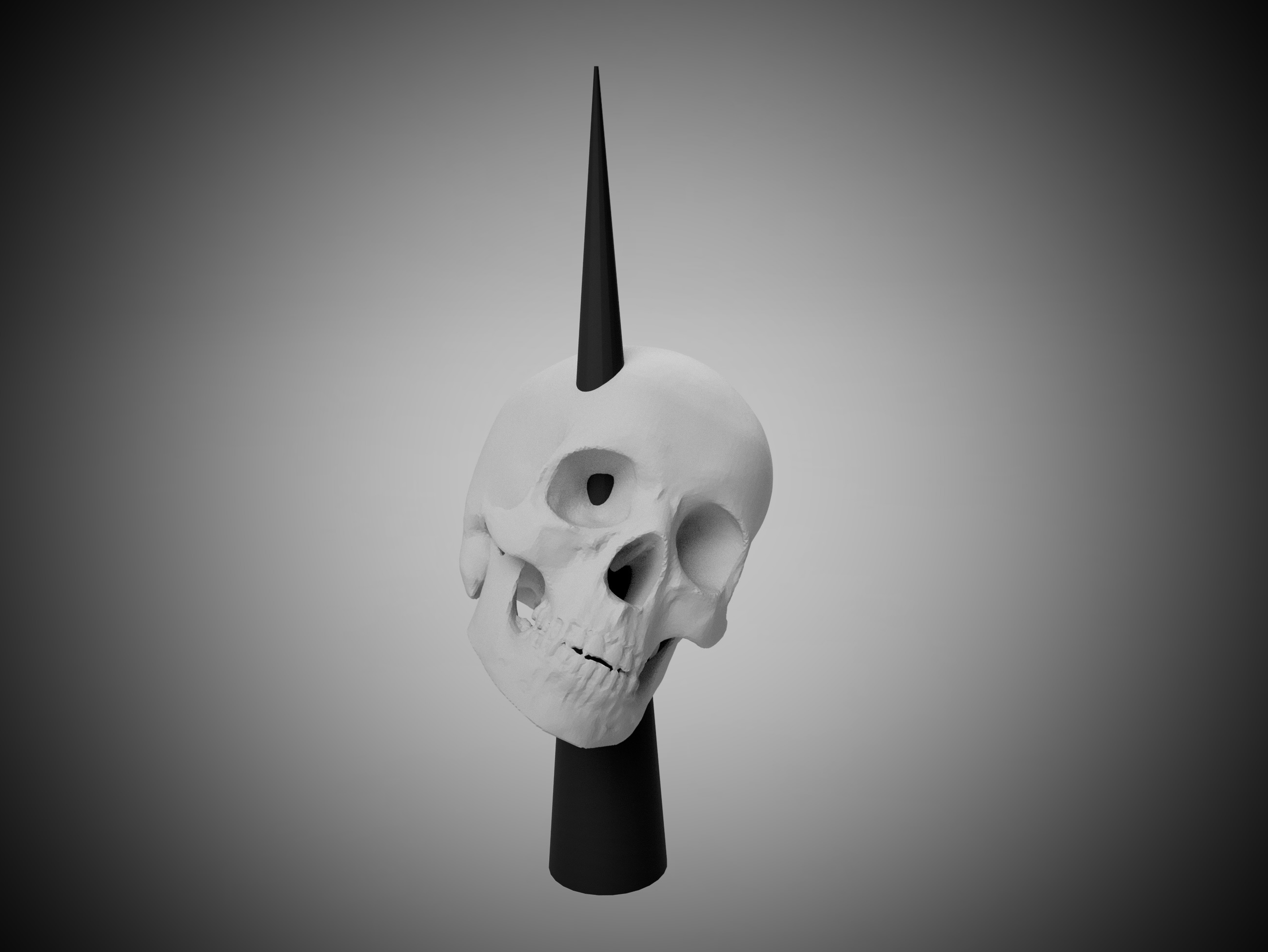 Human Skulls on Spikes (x3) by vidision | Download free STL model ...