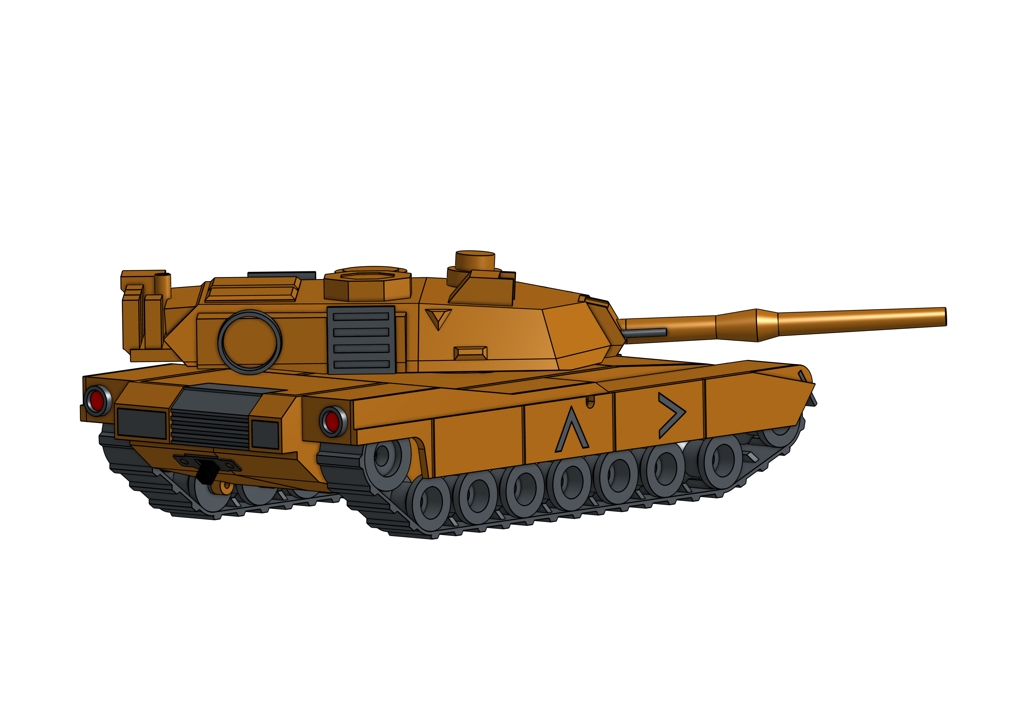 1:40 RC M1 Abrams Replica by THE MOC CHANNEL | Download free STL model ...