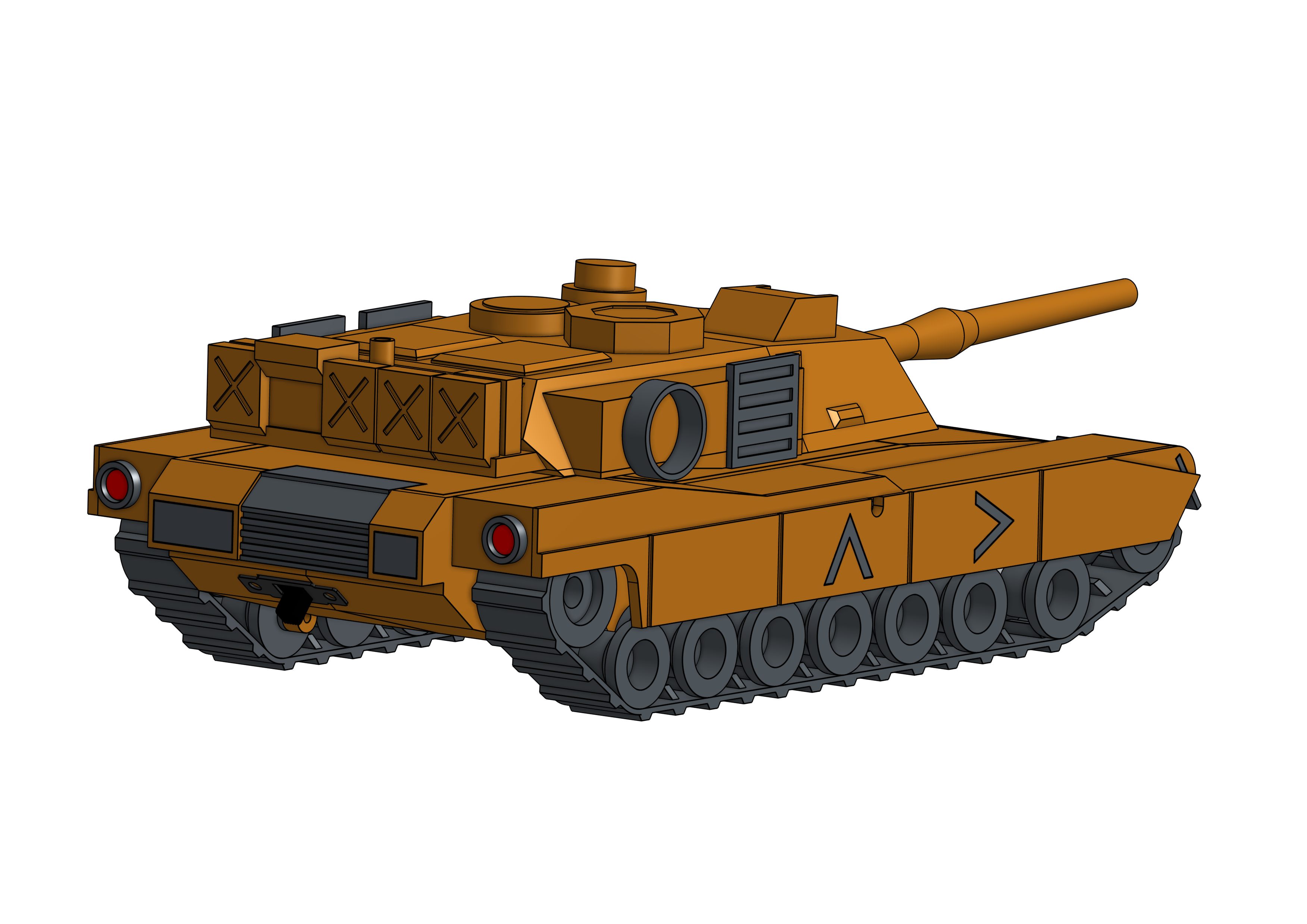 1:40 RC M1 Abrams Replica by THE MOC CHANNEL | Download free STL model ...