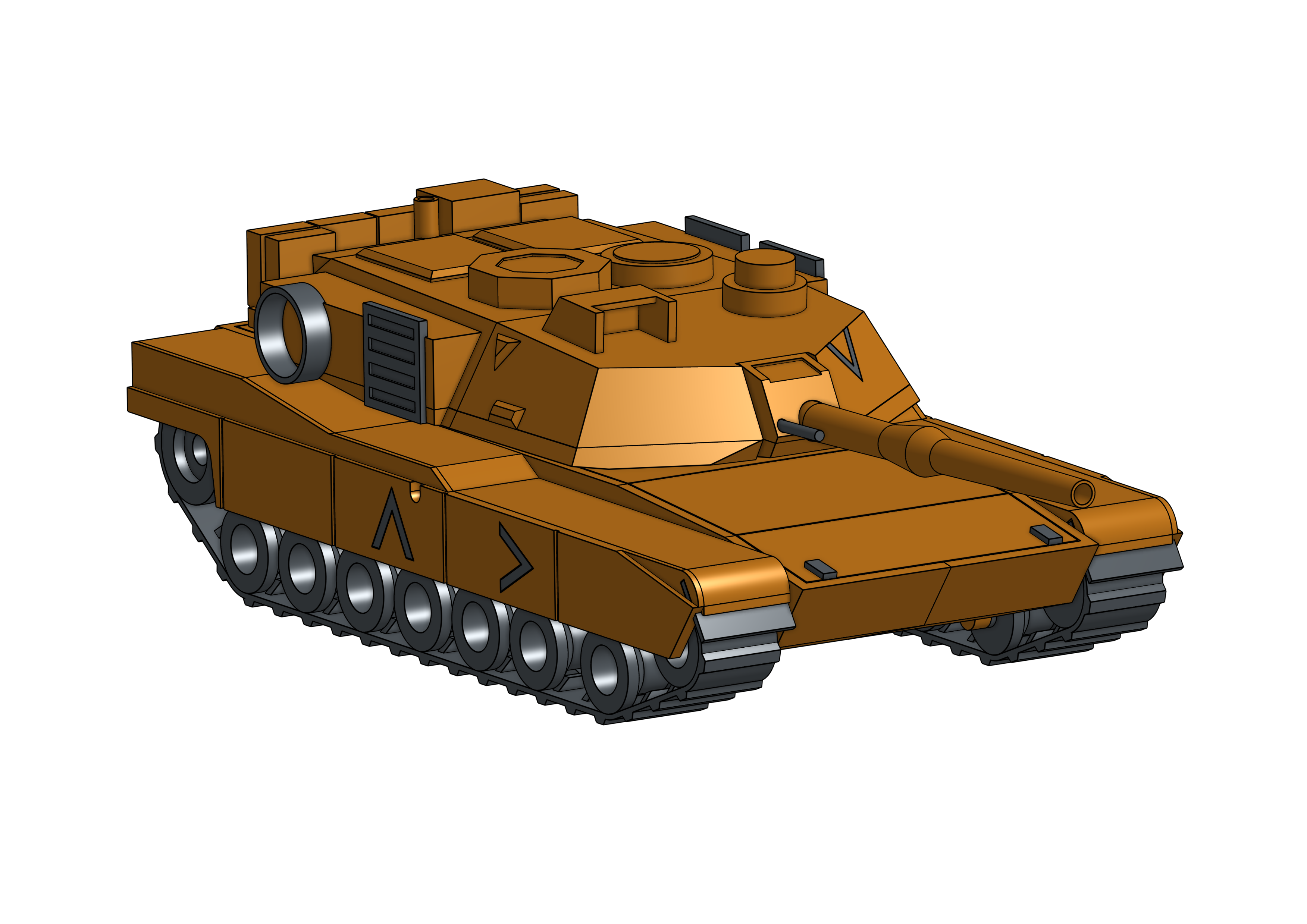 1:40 RC M1 Abrams Replica by THE MOC CHANNEL | Download free STL model ...