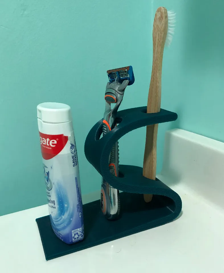Tooth Brush & Razor Holder by Thomllama | Download free STL model ...