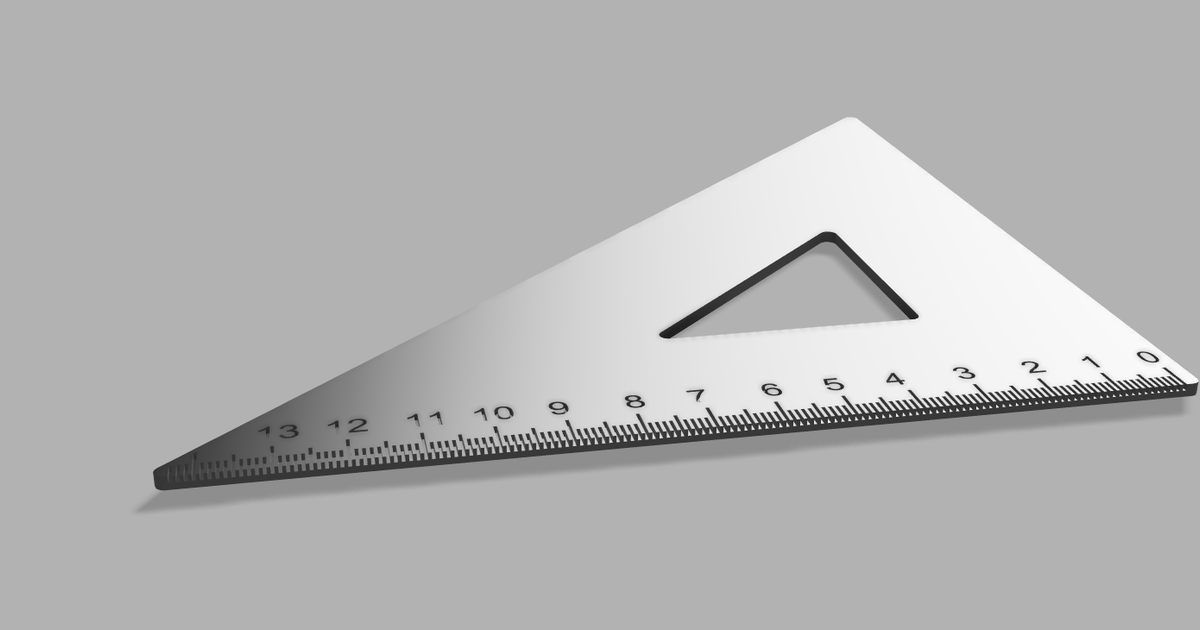 triangle ruler by ΝΕΚΤΑΡΙΟΣ ΔΟΚΙΜΟΣ | Download free STL model ...