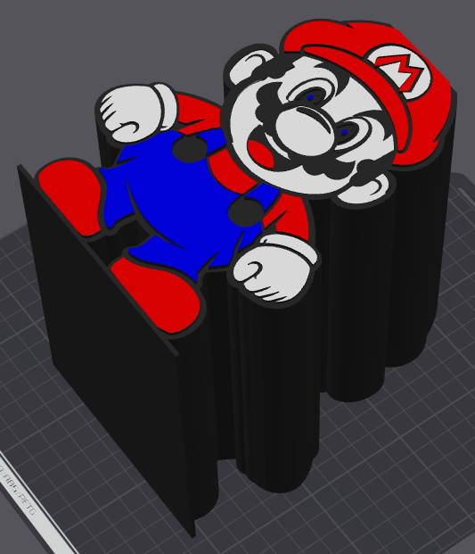 Retro gaming Pilar/Support Mario Bros by Hervea | Download free STL ...
