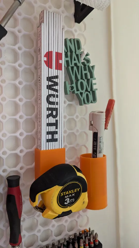 Multiboard holder for tape measure and folding ruler by Spackonaut ...