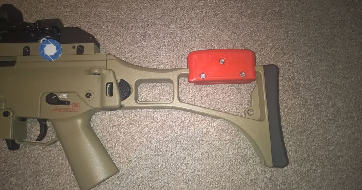 pad/cheek rest for airsoft G36c (still foldable) by Planetler ...