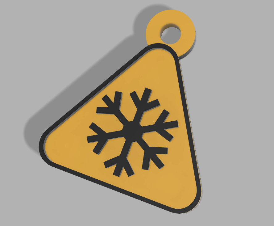 Hazard symbol keychains and template - Includes step files by Leninade ...