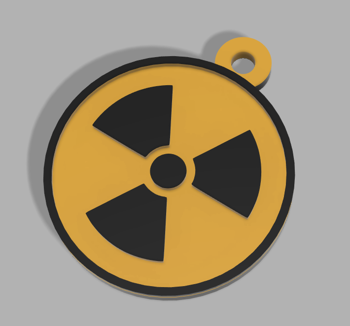 Hazard symbol keychains and template - Includes step files by Leninade ...