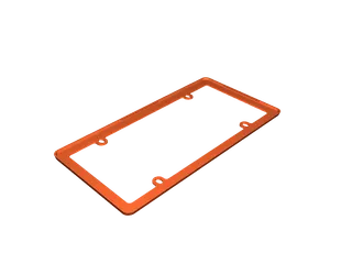 Cybertruck License Plate Frame by walterk31 | Download free STL model ...