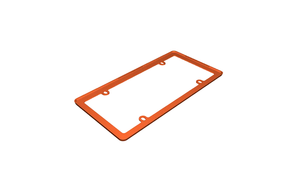 Cybertruck License Plate Frame by walterk31 | Download free STL model ...