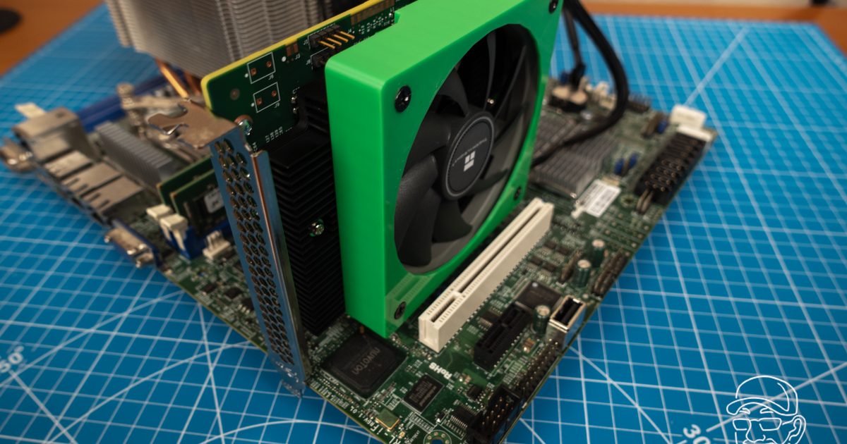 LSI 9300-16i HBA Cooling Fan Shroud by briancmoses | Download free STL ...