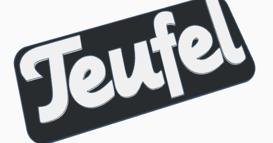 Teufel - Logo by Mr. Smith | Download free STL model | Printables.com