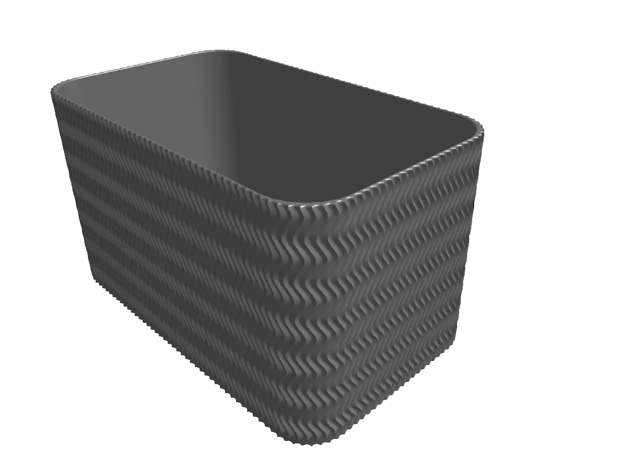 wavy design organizer by MSBstudios | Download free STL model ...