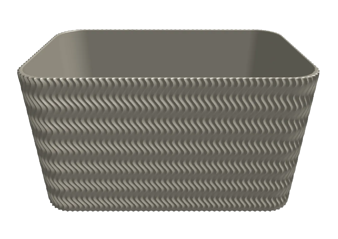 wavy design organizer by MSBstudios | Download free STL model ...