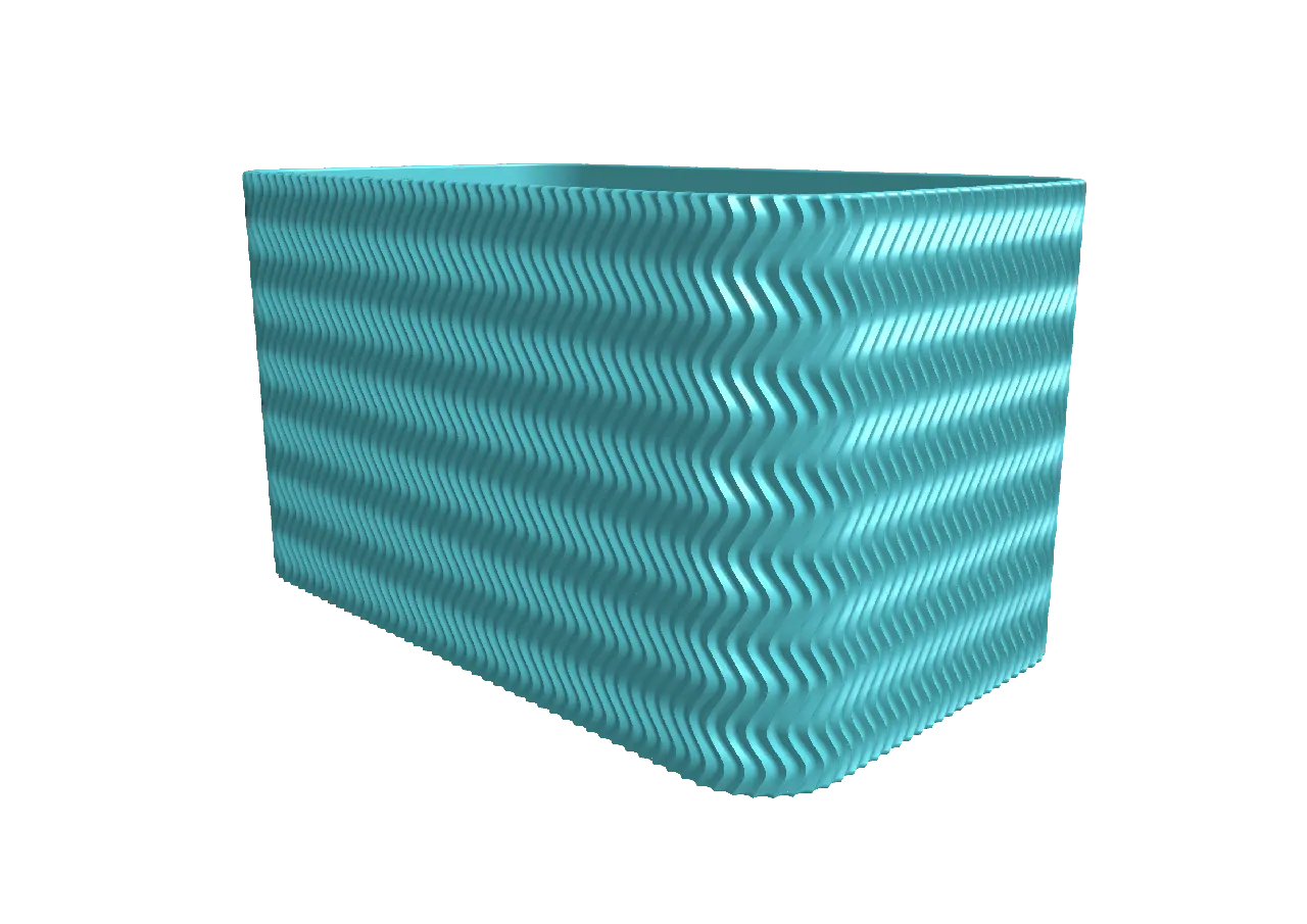 wavy design organizer by MSBstudios | Download free STL model ...