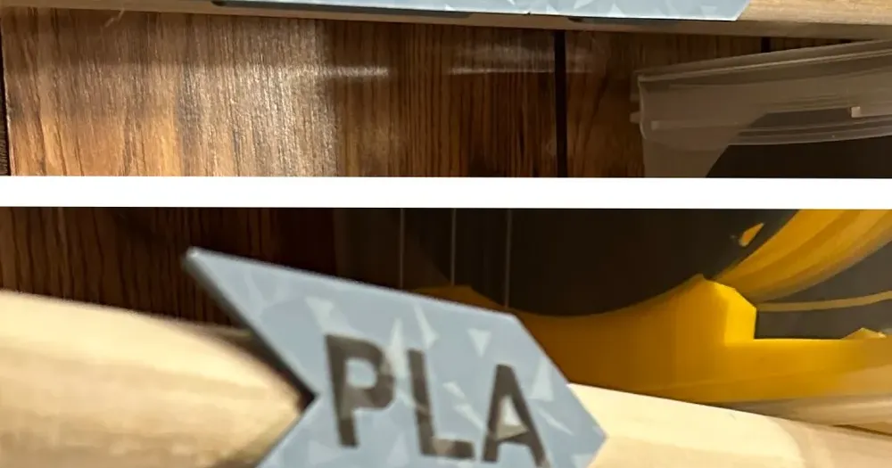 Joinable Filament Spool Rack Tags by 3dprintitall | Download free STL ...