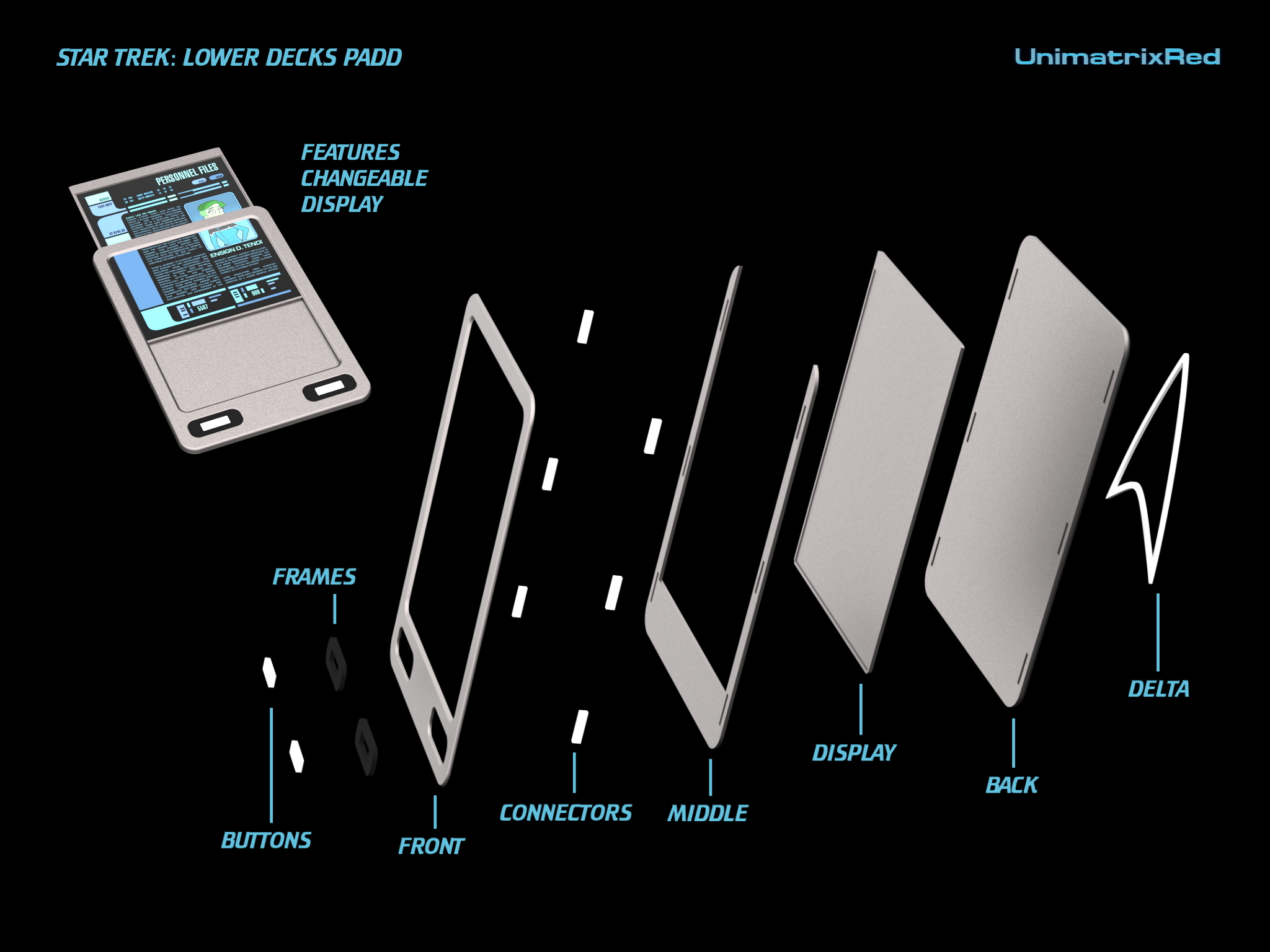 Star Trek: Lower Decks PADD by 𝗨𝗻𝗶𝗺𝗮𝘁𝗿𝗶𝘅𝗥𝗲𝗱🪐🌠 | Download free STL model ...