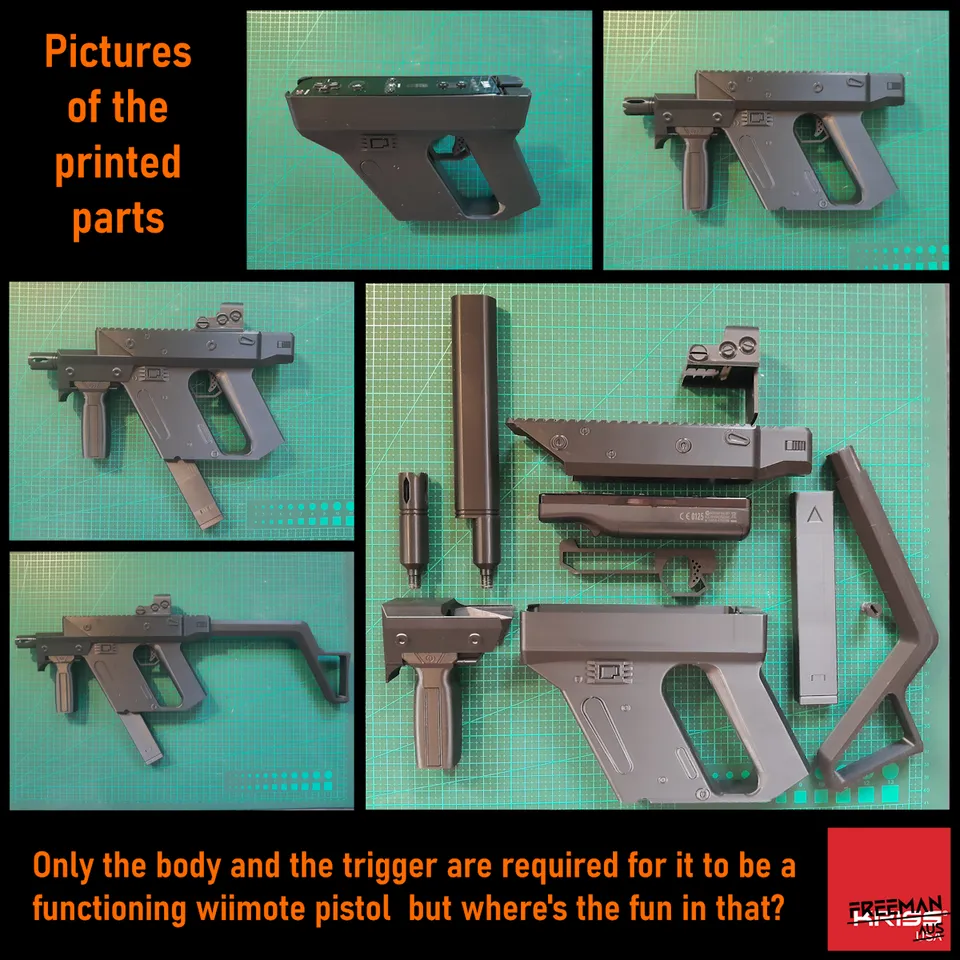 WMP VECTOR - WiiMote Pistol Vector Edition by 3DFreeman | Download free ...