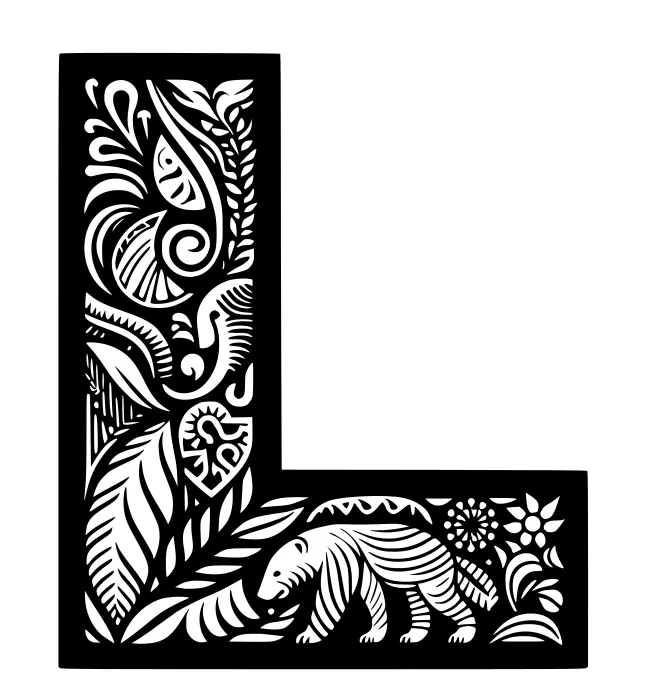 Crazy alphabet: Letter L by Nina Máčová | Download free STL model ...