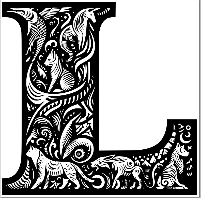 Crazy alphabet: Letter L by Nina Máčová | Download free STL model ...