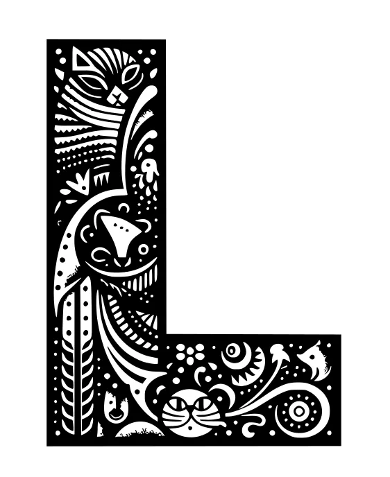 Crazy alphabet: Letter L by Nina Máčová | Download free STL model ...
