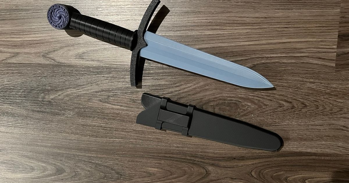 Scabbard for costume dagger by MoxieMan | Download free STL model ...