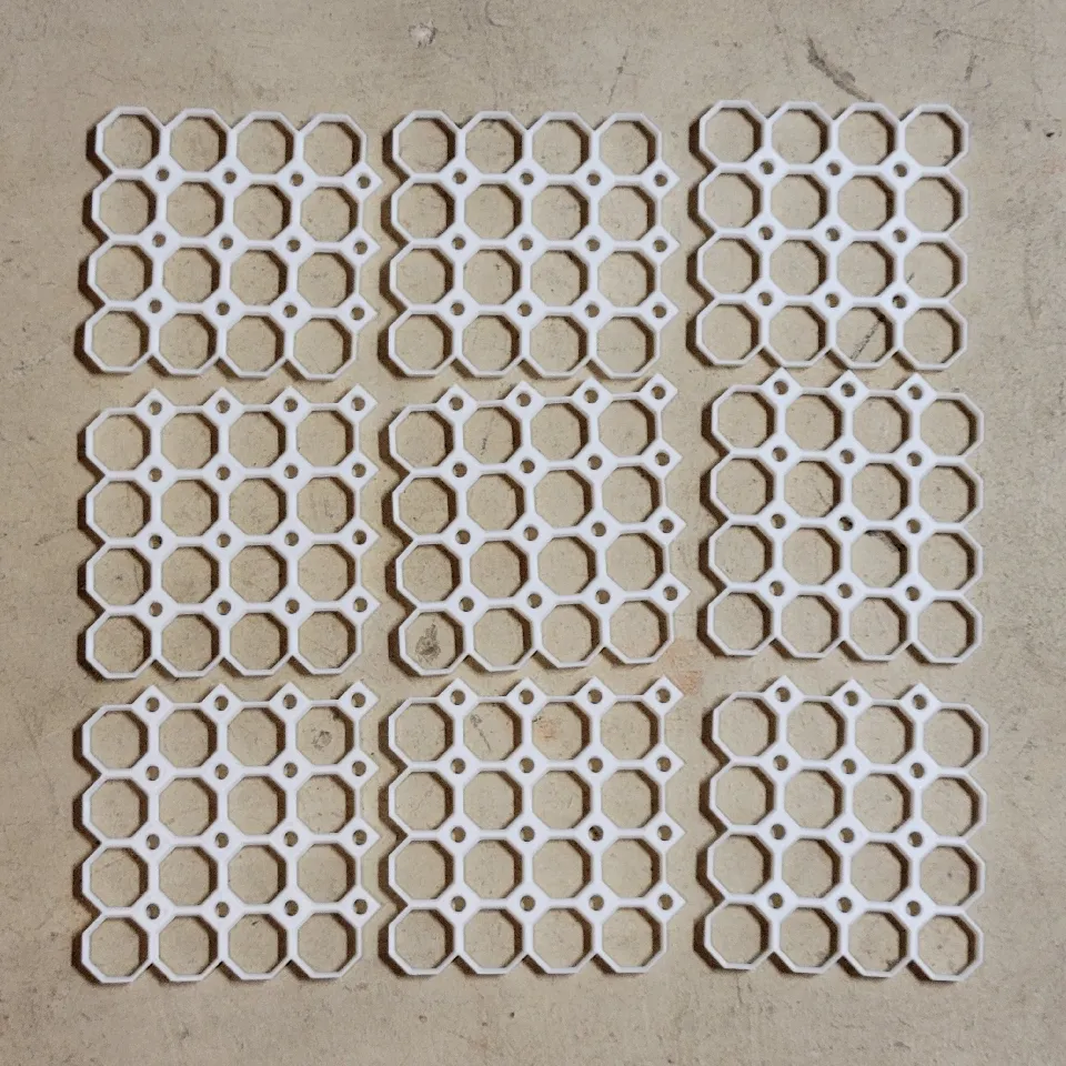 Stacked Parametric Multiboard Tiles by asciipip | Download free STL ...