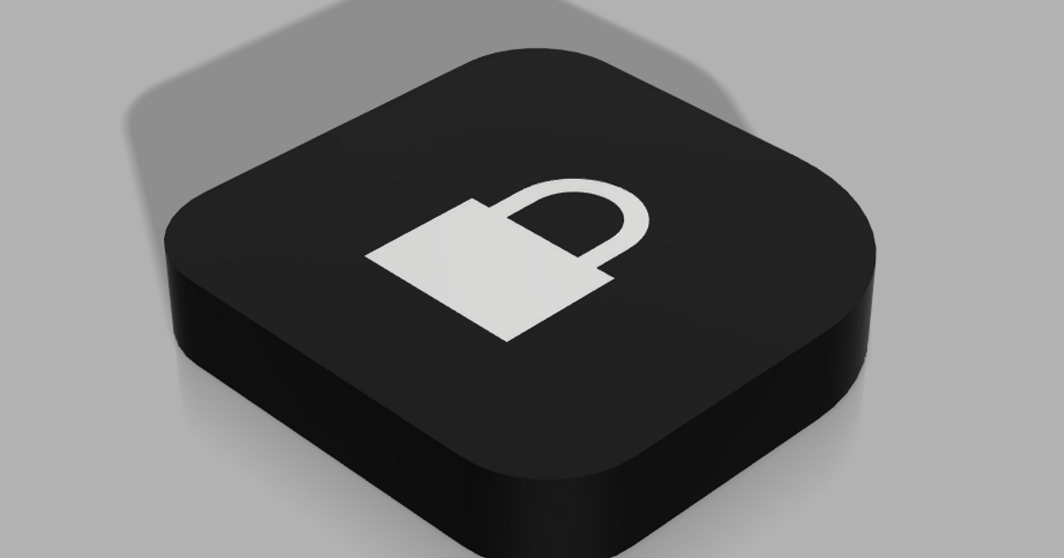 IMac Keyboard Lock key blocker by DownTheShed | Download free STL model ...