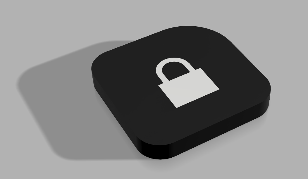 IMac Keyboard Lock key blocker by DownTheShed | Download free STL model ...