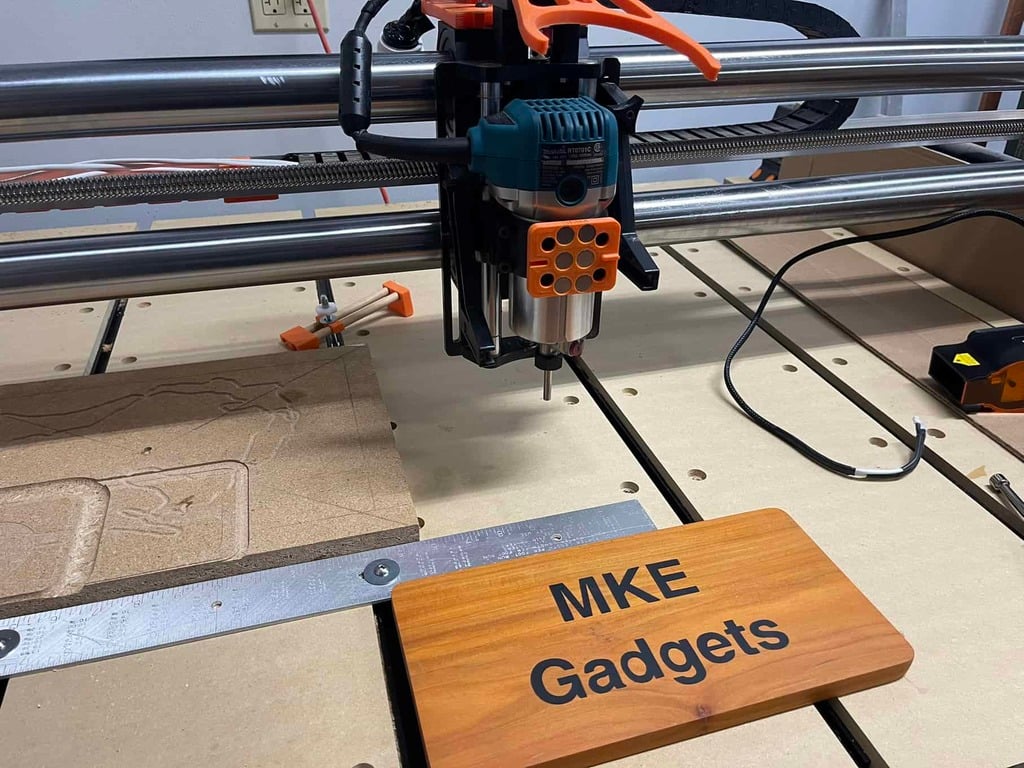 Onefinity Laser and Indicator Mount @ MKE Gadgets #193 by MKE Gadgets ...