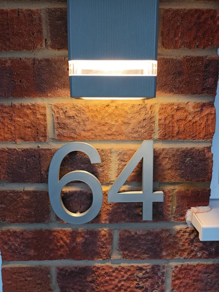 Contemporary Stand-off House Numbers by Whitey4405 | Download free STL ...